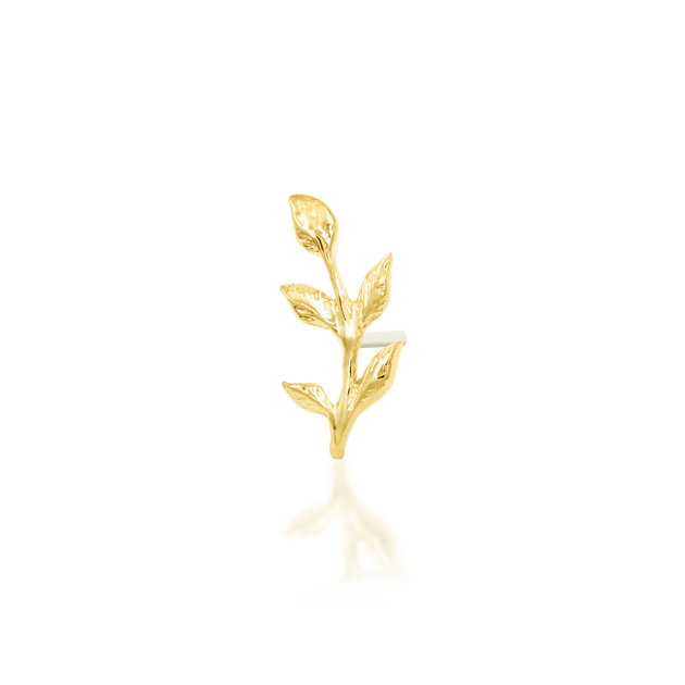 Aspen in 14k gold by Junipurr – Pierced