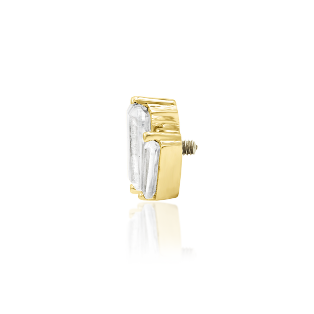 Brook in 14k gold by Junipurr – Pierced