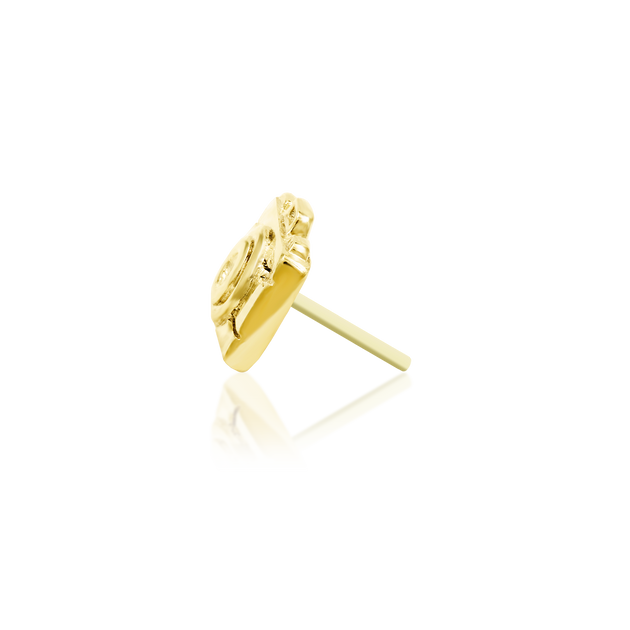 Camera-Shy in 14k Gold by Junipurr – Pierced